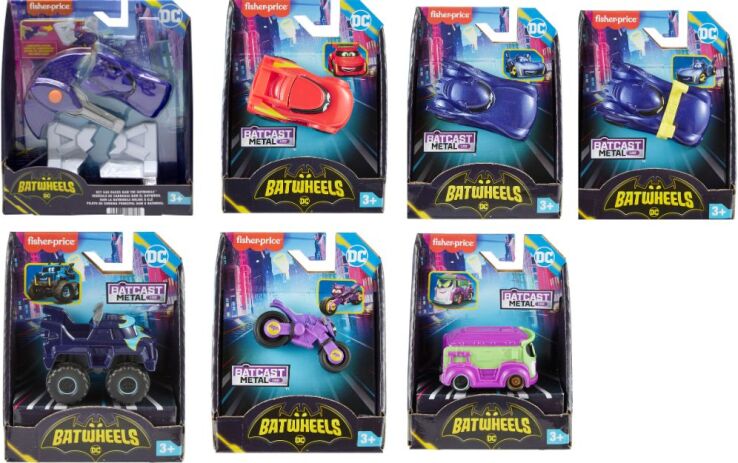 Fisher Price Batwheels Οχήματα-7 Σχέδια (HML12) | Moustakastoys.gr