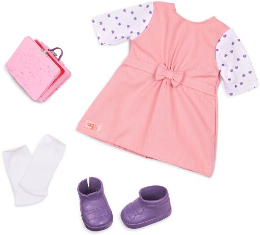 Our Generation Κούκλα Lin With School Uniform (BD31482Z) | Moustakastoys.gr