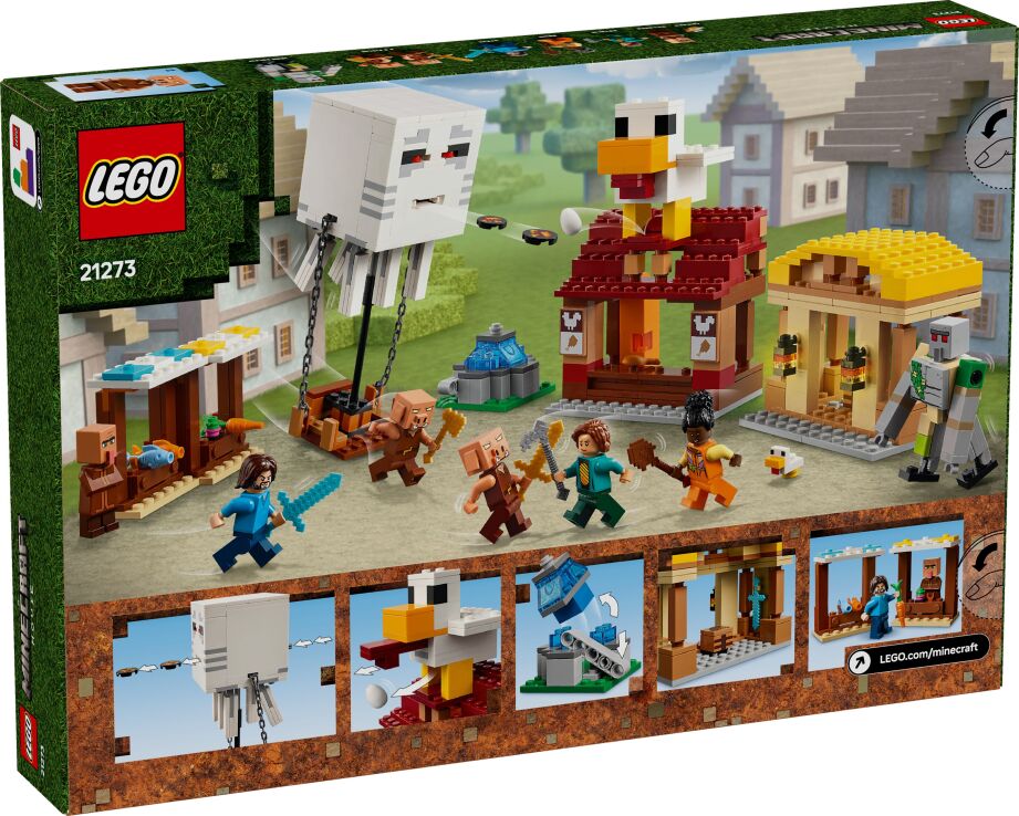 LEGO Minecraft The Ghast Balloon Village Attack (21273) | Moustakastoys.gr