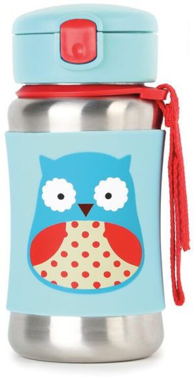 Skip Hop Zoo SS-Owl Παγούρι Με Καλαμάκι (252511) | Moustakastoys.gr