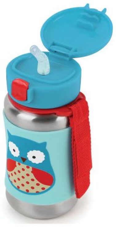 Skip Hop Zoo SS-Owl Παγούρι Με Καλαμάκι (252511) | Moustakastoys.gr